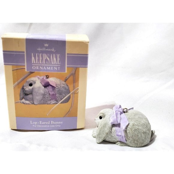 Holiday | Hallmark Lopeared Bunny Spring Easter Ornament Gray Rabbit ...